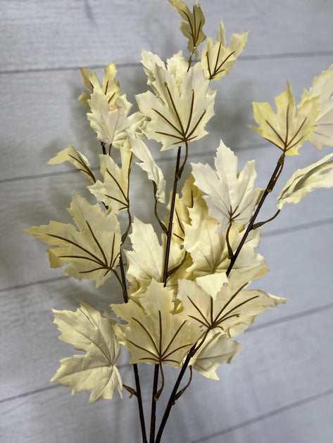 Artificial Autumn Maple Leaf Stems - Customizable Bendable Stems ...