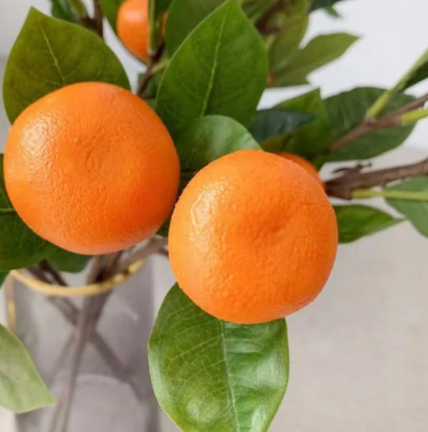 Citrus Artificial Orange Stems - Bundle of 3 – Journey Decor